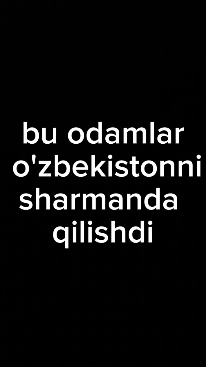 BU ODAMLAR O'zbekistonni SHARMANDA QILISHDI - YouTube