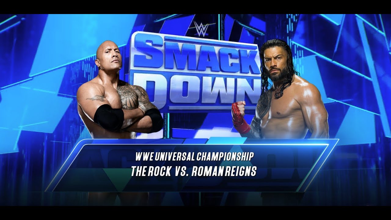 WWE 2k23 | The Rock vs Roman Reigns | SmackDown (4k 60FPS) - YouTube