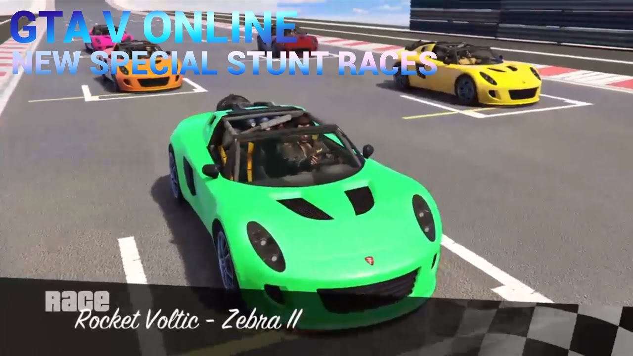 GTA V ONLINE NEW SPECIAL STUNT RACES!!! - YouTube