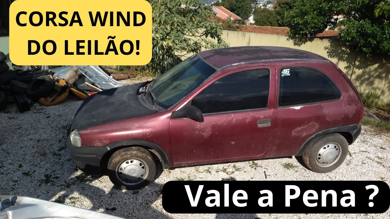 Corsa Wind 96 Vermelho Goya do leilão da PRF - Será que choro ou ...