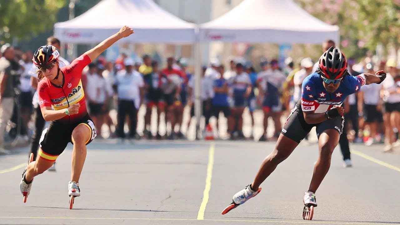 100 Mts Sprint Road Senior Ladies Eighth final | WSC2023 - Italy - YouTube