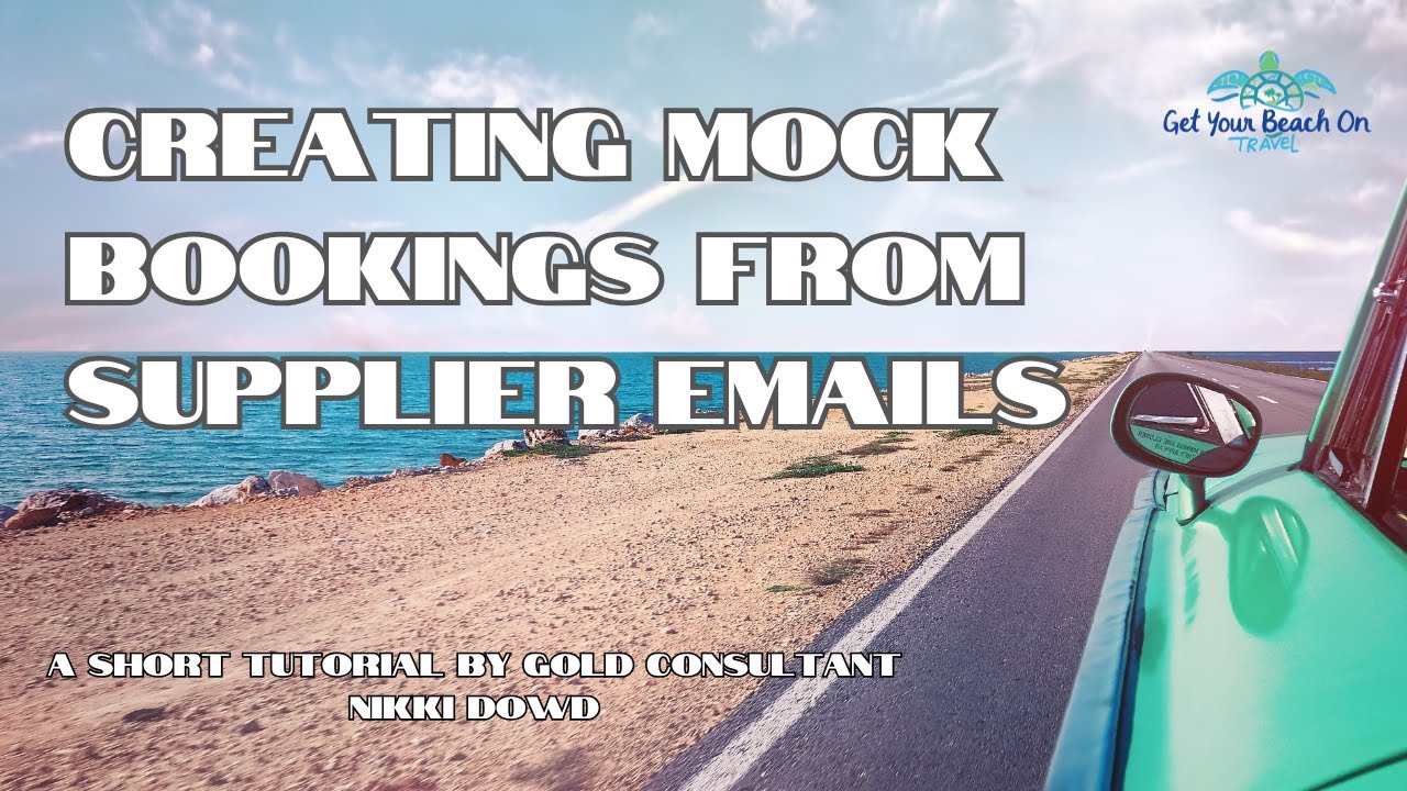 How to Create Mock Bookings Using Supplier Content from Emails - YouTube