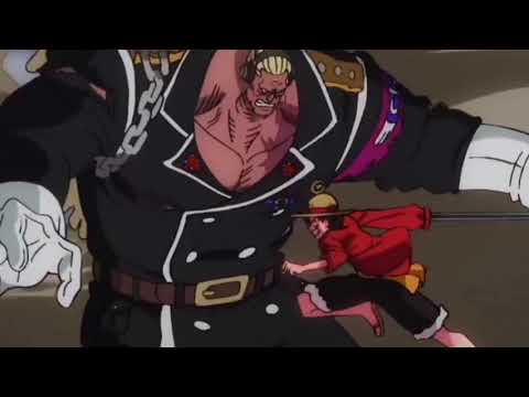Luffy memukul Douglas Bullet dengan Gomu Gomu No Red Hawk - YouTube