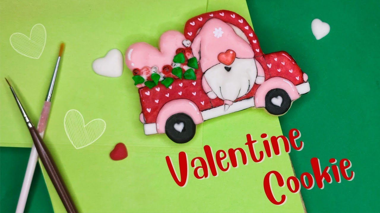 How to Decorate Easy Valentine's Day Cookie With Royal Icing ️ - YouTube