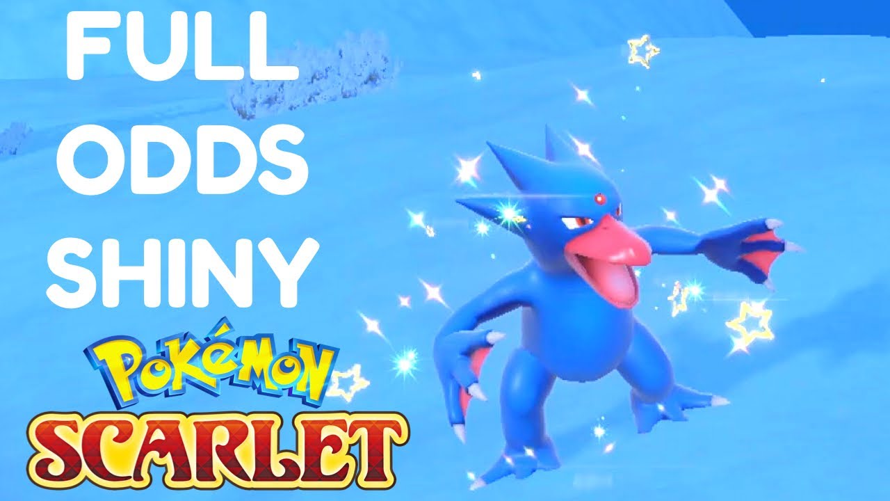 FULL ODDS Shiny Golduck in Pokémon Scarlet - YouTube
