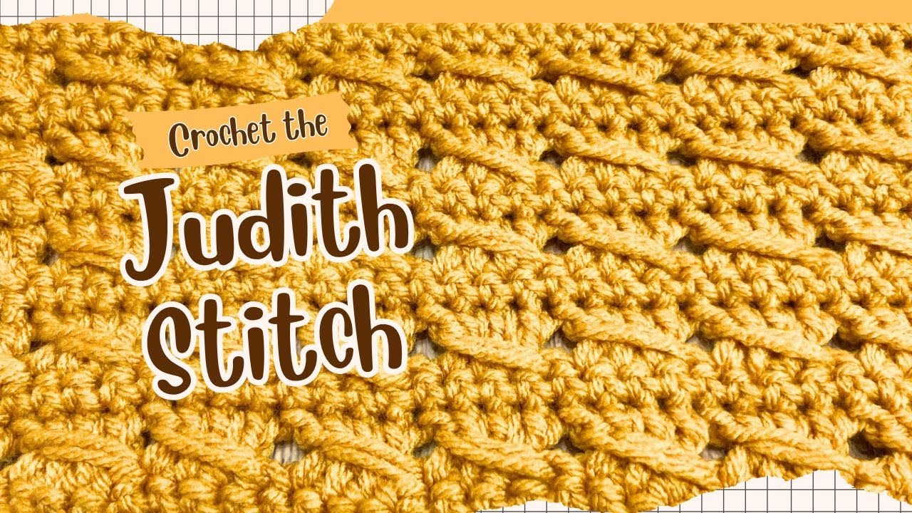 How to Crochet the Judith Stitch - YouTube