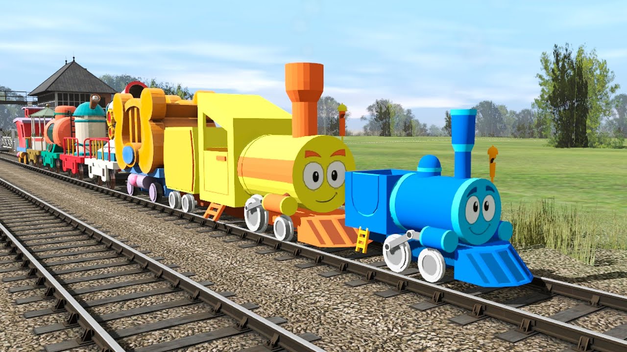 Azul & Amarillo Locomotive Trainz ~ Dora The Exlporer - YouTube