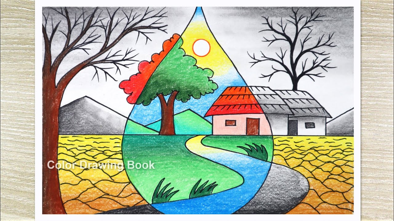 World Water Day Poster Drawing, Save Water Save Life Drawing, Save ...