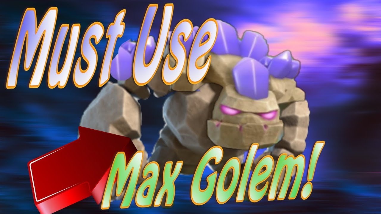 MUST USE MAX Level 7 GOLEM! TH9 Max Golem is Amazing! | TH9 3 Star ...