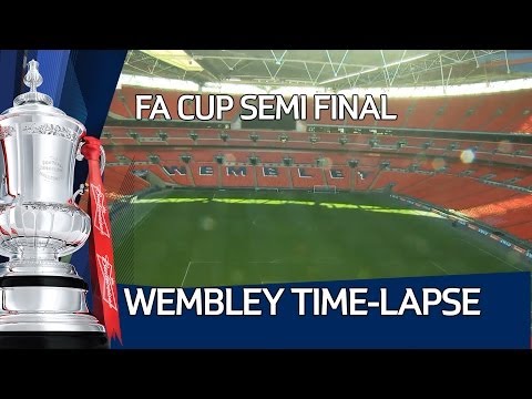 FA CUP SEMI FINAL TIME-LAPSE @ WEMBLEY: Arsenal, Wigan Athletic, Hull City  & Sheffield United