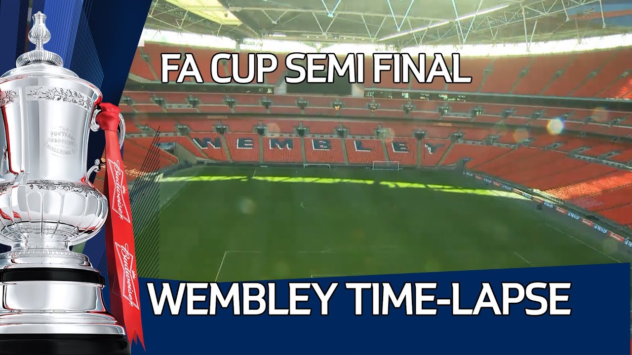 FA CUP SEMI FINAL TIME-LAPSE @ WEMBLEY: Arsenal, Wigan Athletic, Hull ...