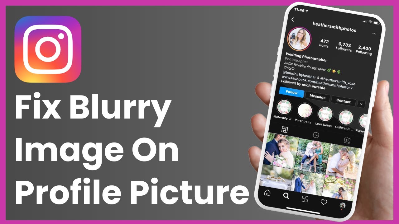 How to Fix Blurry Profile Picture on Instagram ! - YouTube
