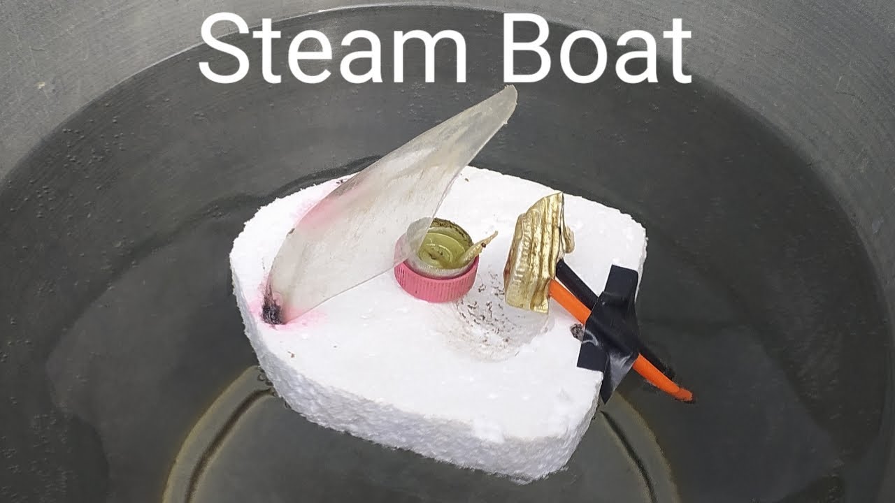 Simple science project | steam boat working model | pop pop boat ...