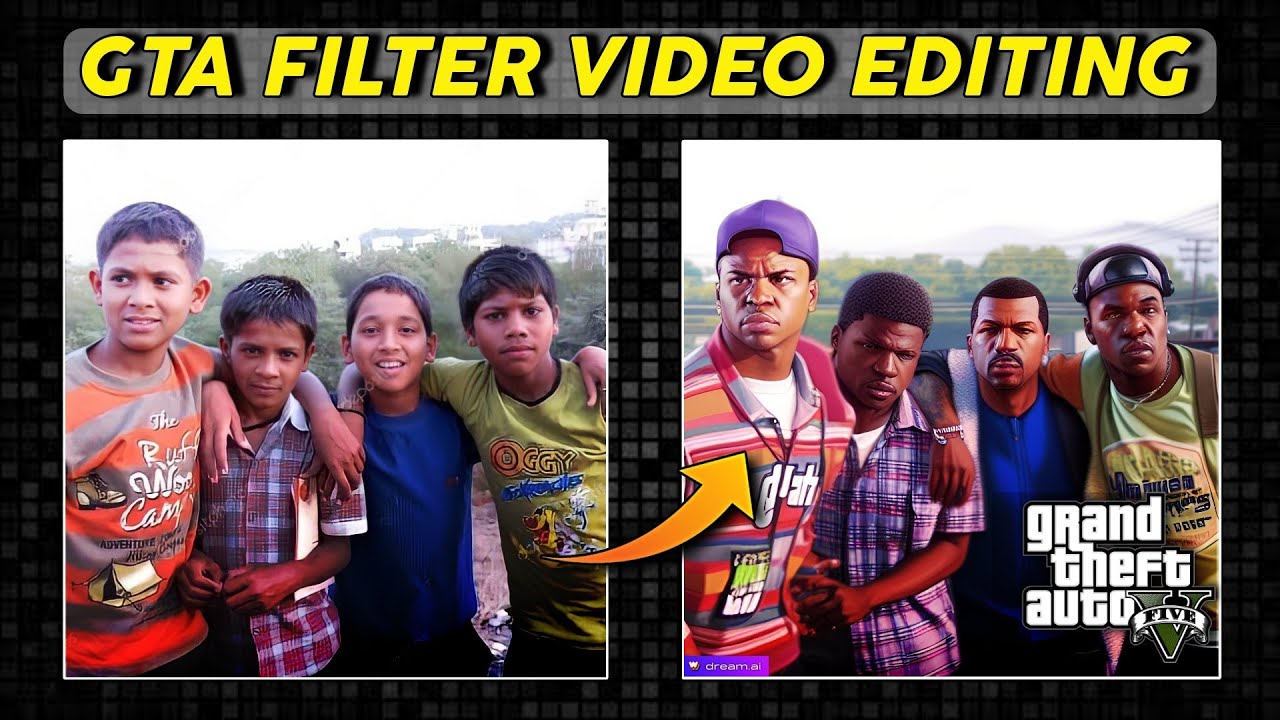 Turn Ordinary Pictures into GTA 5 | GTA Filter New Trend on TikTok ...