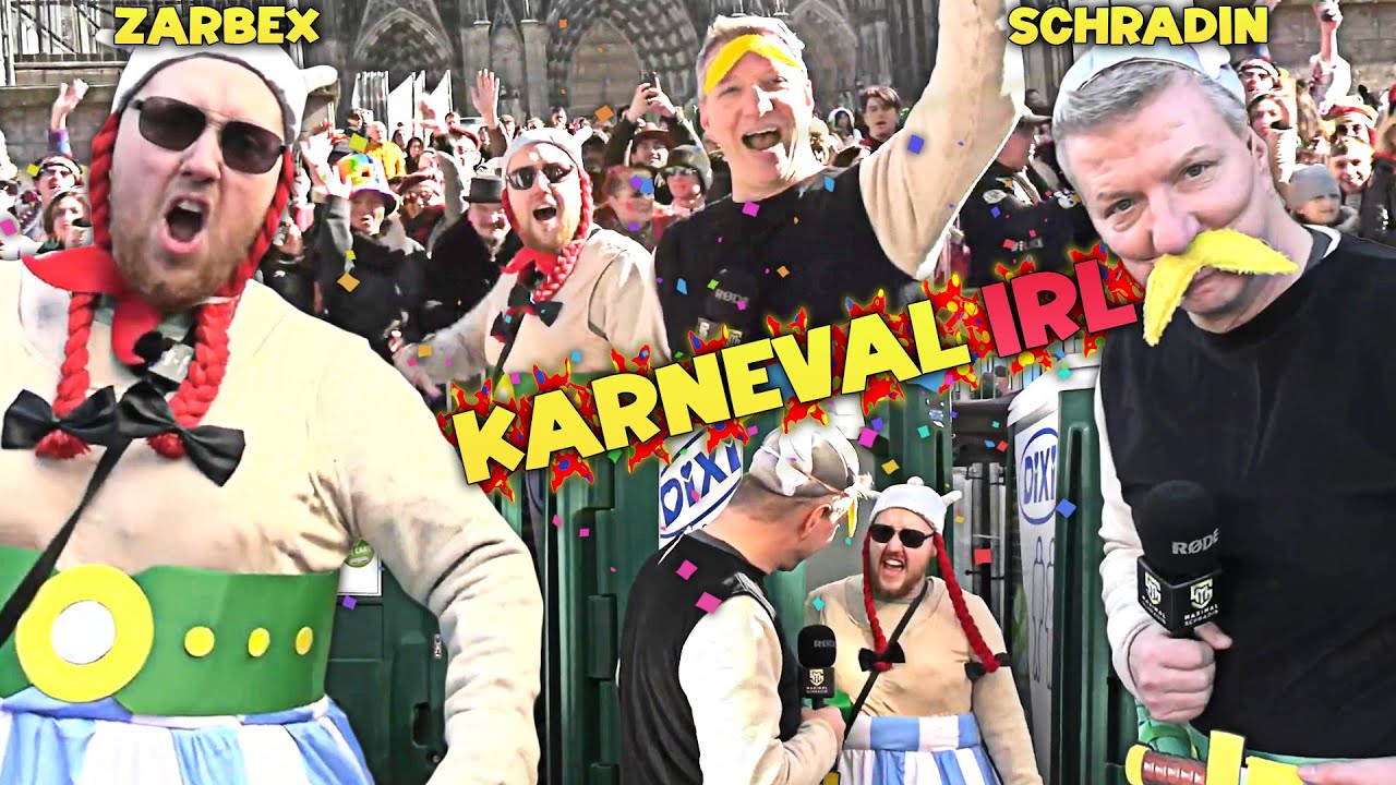 ZARBEX y SCHRADIN en el CARNAVAL DE COLONIA🥳🍬 (Está completamente fuera ...