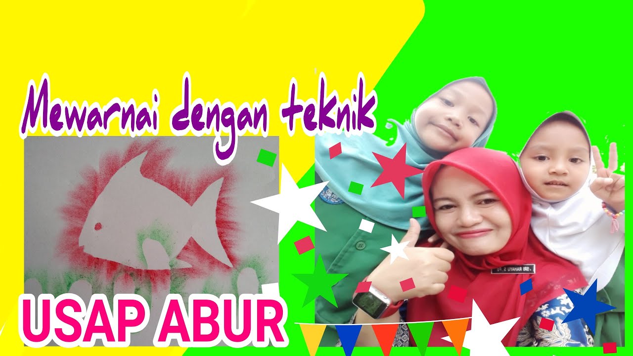 MEWARNAI DENGAN TEKNIK USAP ABUR - YouTube