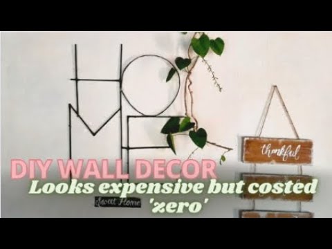 DIY from Waste material | best out of waste | Aesthetic Wall decor ...