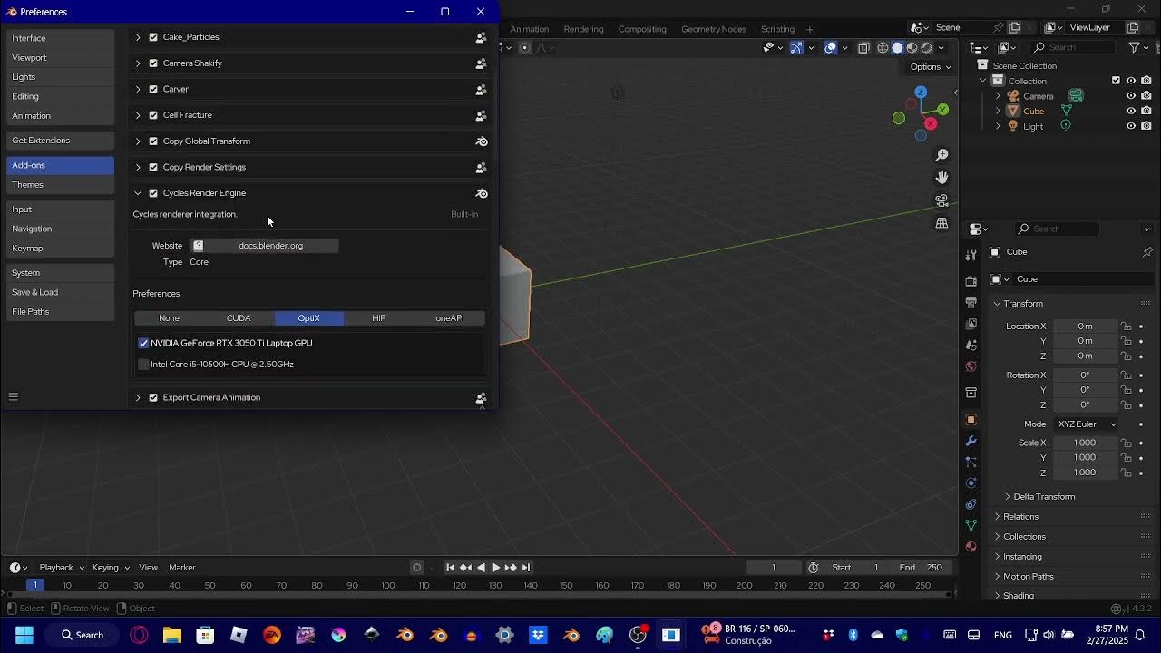 How to enable GPU Rendering with the Cycles Render Engine in Blender - YouTube