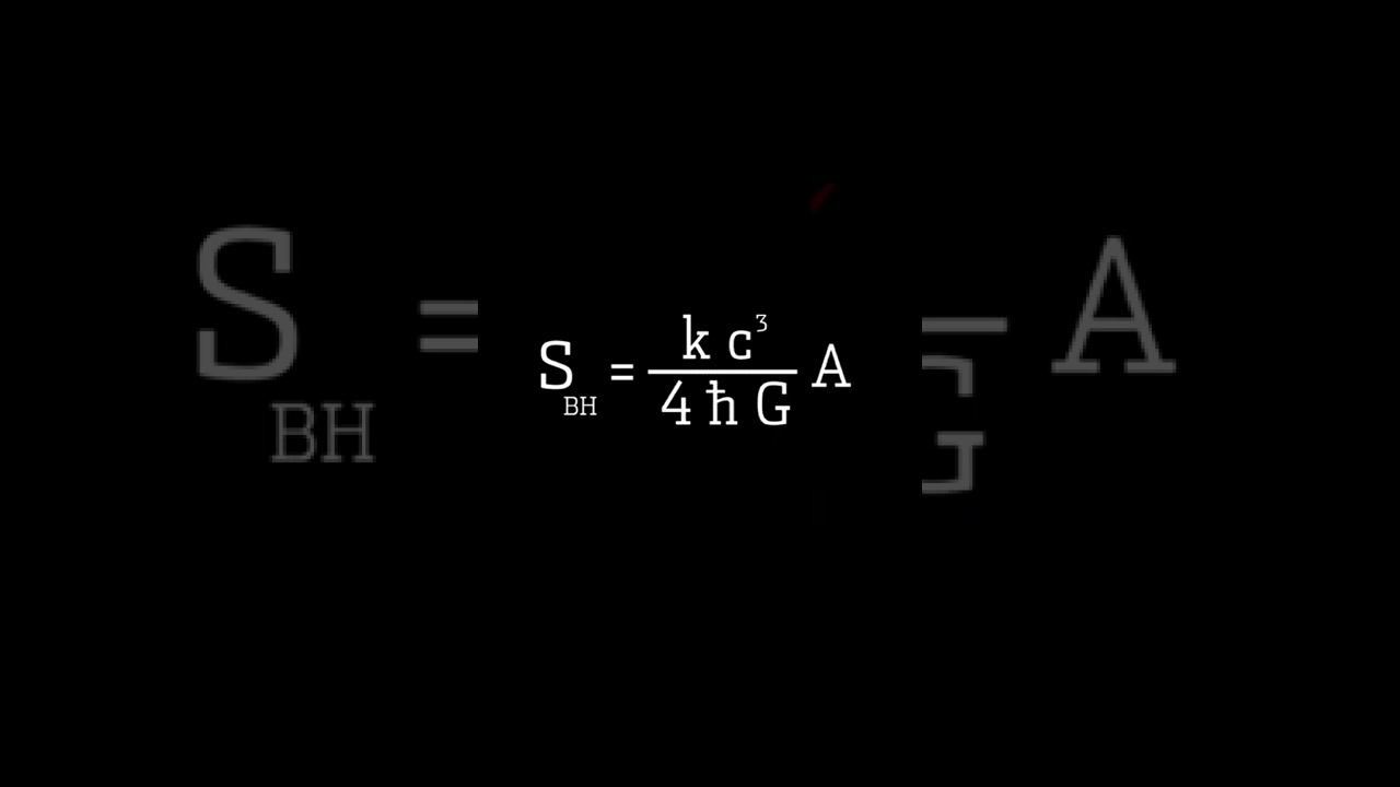 Formula de Stephen Hawking #shorts - YouTube