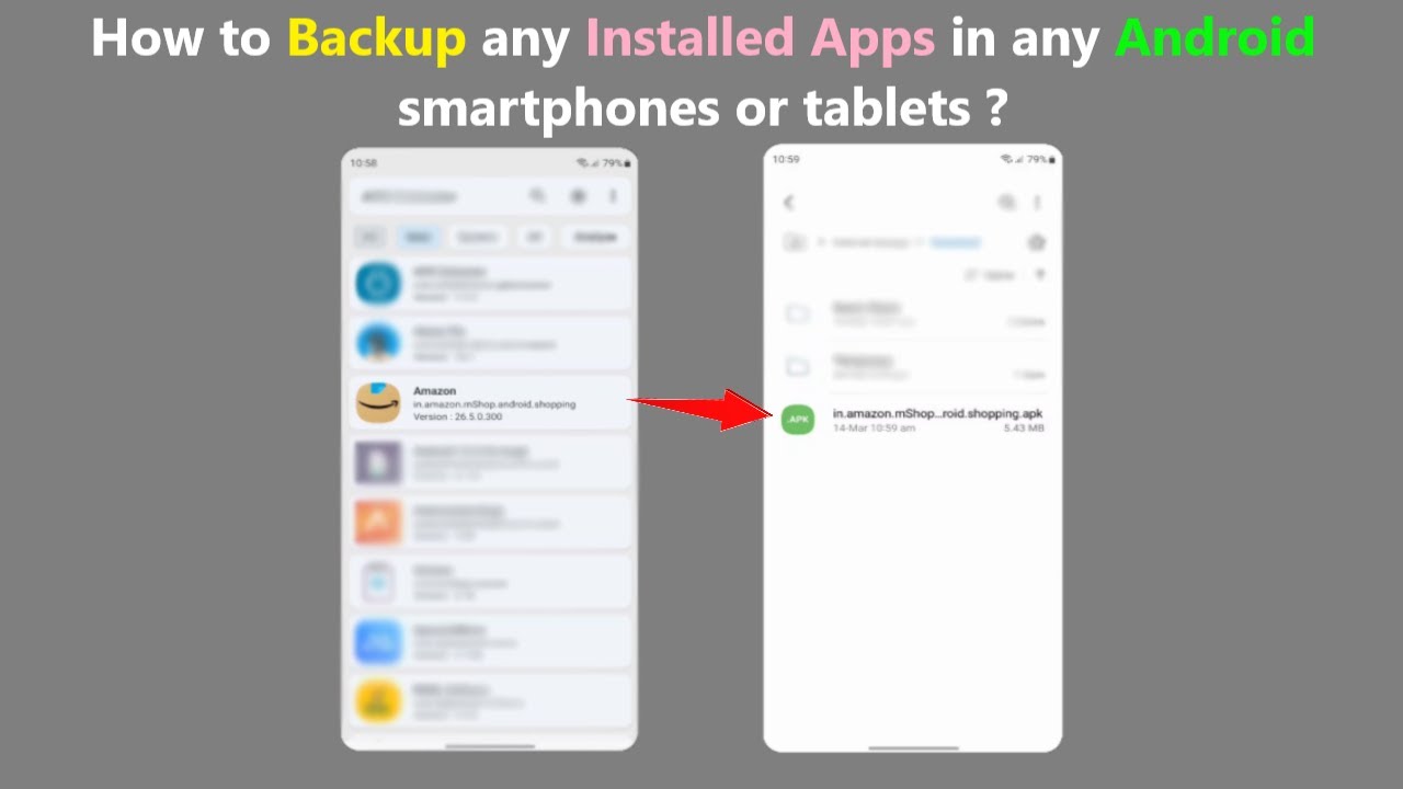 How to Backup any Installed Apps in any Android smartphones or tablets ...