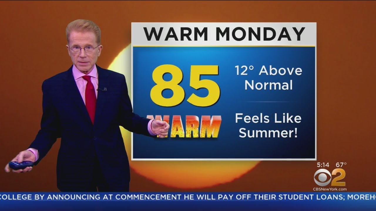 New York Weather: Temps Soar Into 80s - YouTube