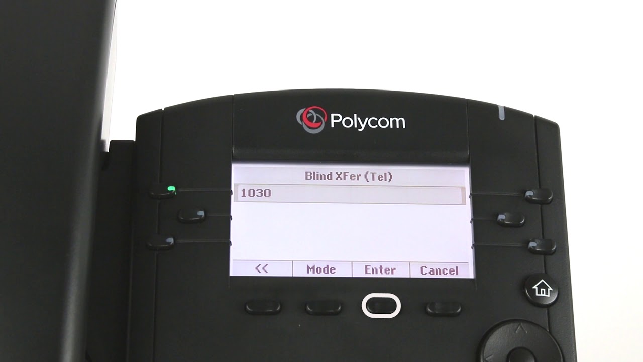 Polycom VVX 301 - Blind Transfer - YouTube