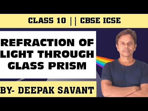Refraction Of light through Prism | Class 10 CBSE ICSE | human eye and ...