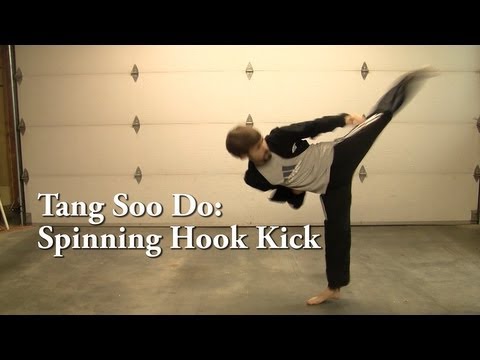 Tang Soo Do Advanced Kicks: Spinning Hook Kick Tutorial - YouTube