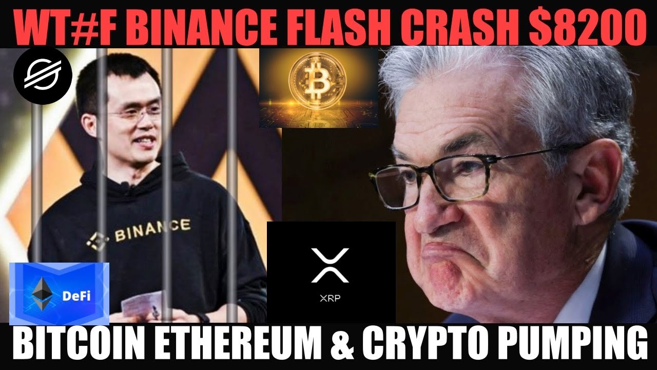 WOW! BINANCE.U.S. FLASH CRASH $8200! BITCOIN, ETHEREUM & CRYPTO PUMPING ...