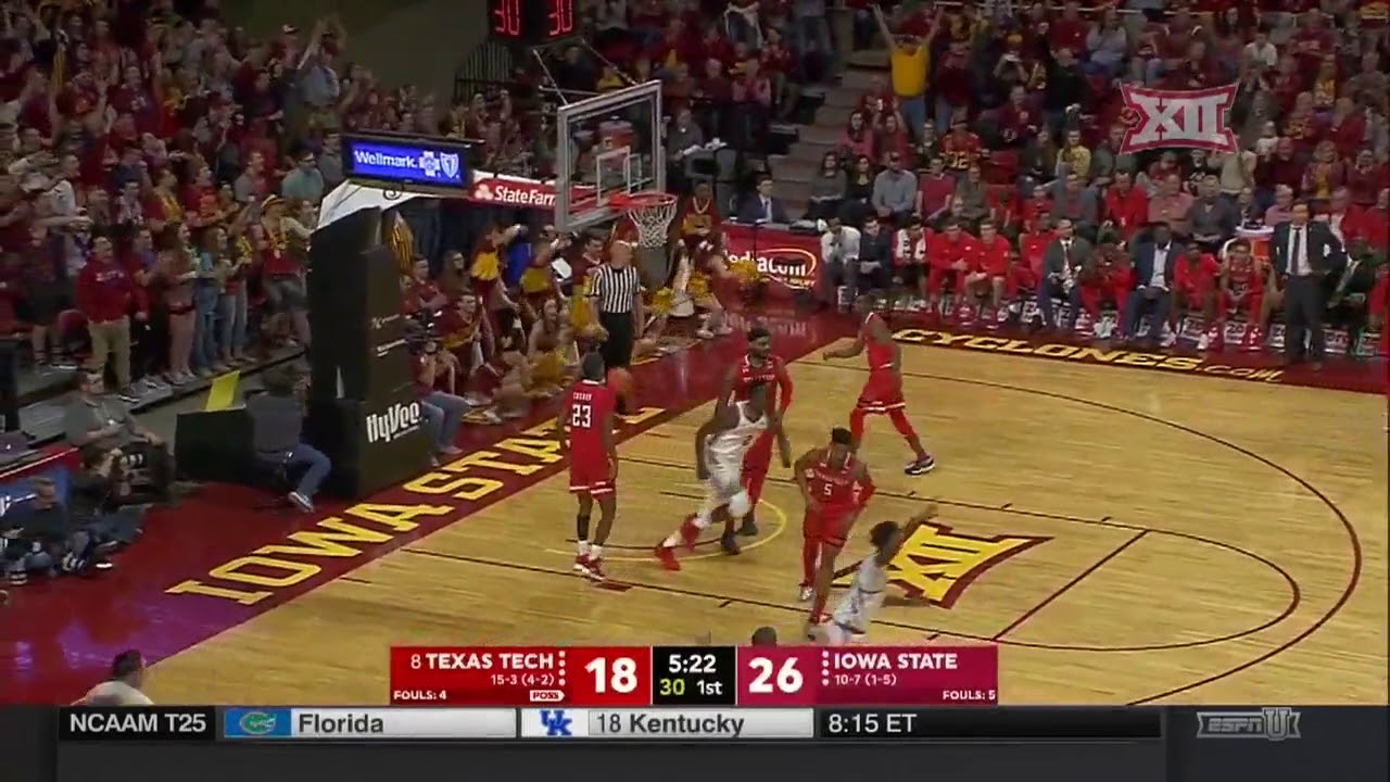 Texas Tech vs Iowa State Men's Basketball Highlights - YouTube