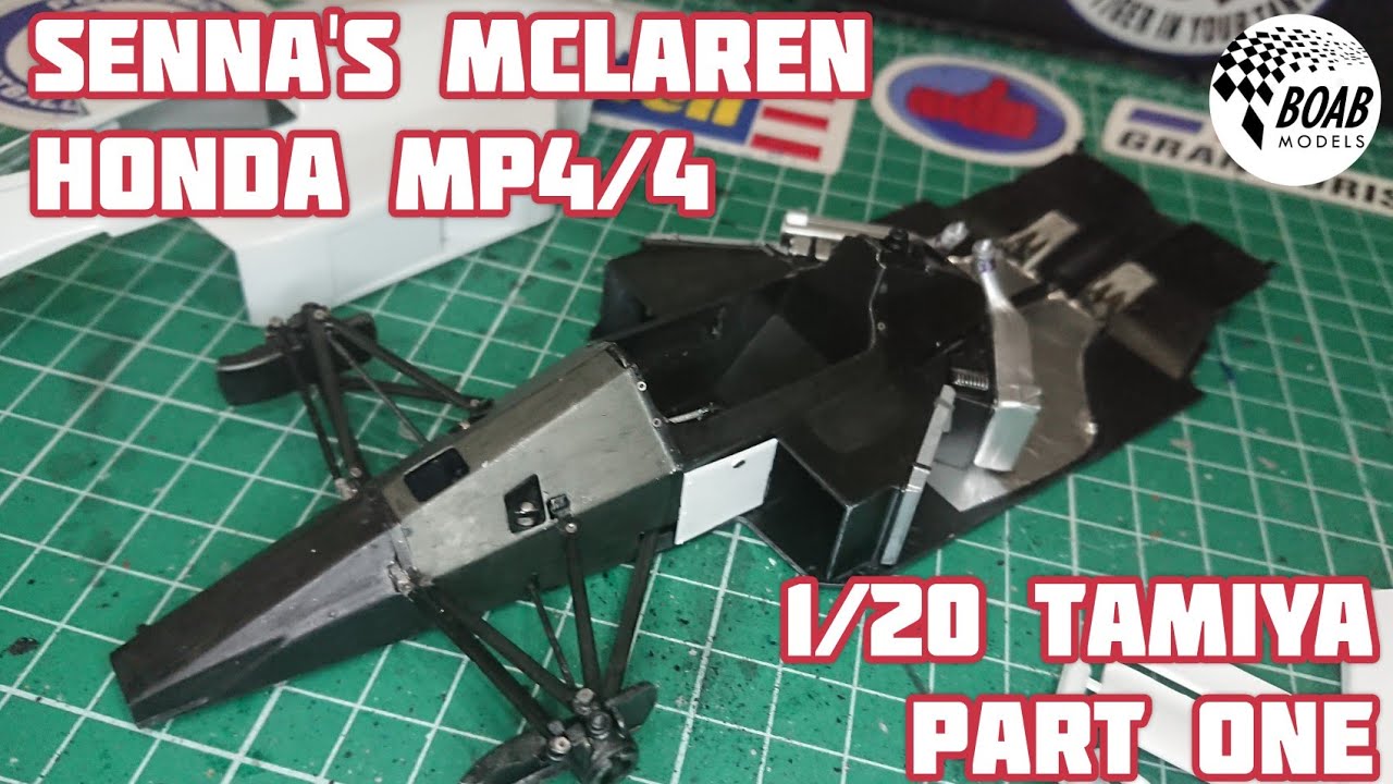 Senna's McLaren Honda Mp4/4 - part 1 - how to build the Tamiya 1/20 ...