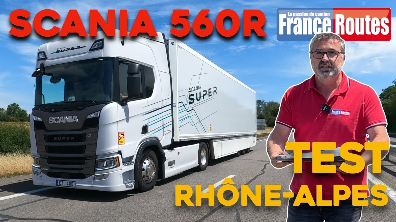 Essai camion Scania 560 R, économe et confortable - YouTube