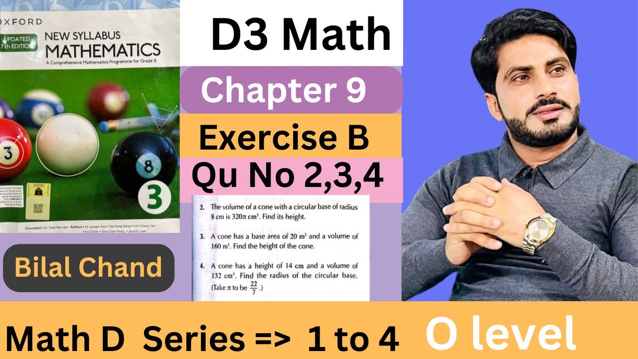 Math || D3 New syllabus | |Chapter no 9 || 9B exercise || Question no 2 ...