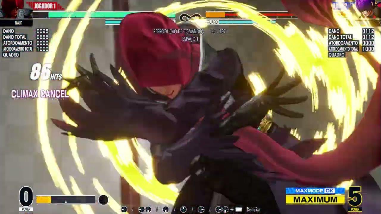KOF XV NAJD (Level 0) TRADE HIT STUN TOD COMBO 92 HITS - YouTube