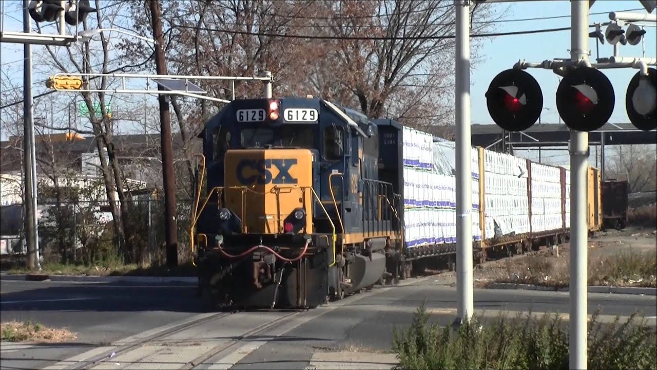 Conrail Parkview Yard Operations in Newark, NJ - YouTube