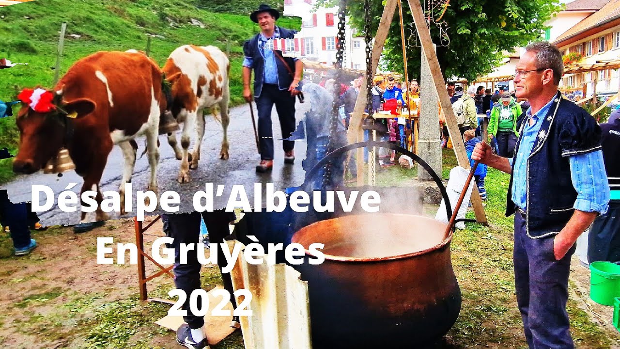 Désalpe de Albeuve en Gruyère, 🇨🇭Superbes troupeaux 2022 Switzerlands ...