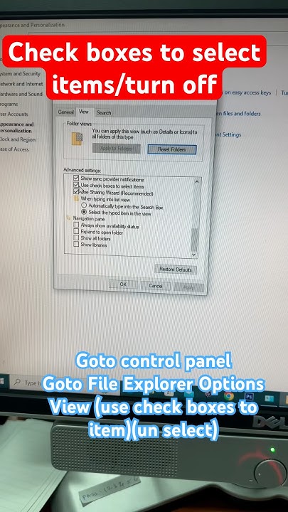 How to remove check box in desktop icons Windows 10&11 - YouTube