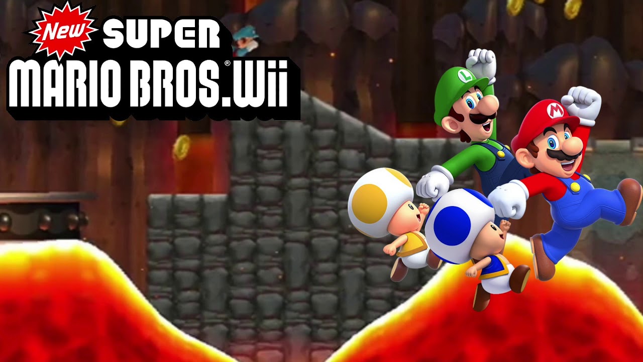 Volcano Underground - New Super Mario Bros. Wii Slowed Down - YouTube