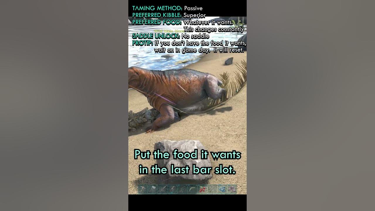 How to Tame a Moschops Fast Ark Beginner Guide #shorts - YouTube