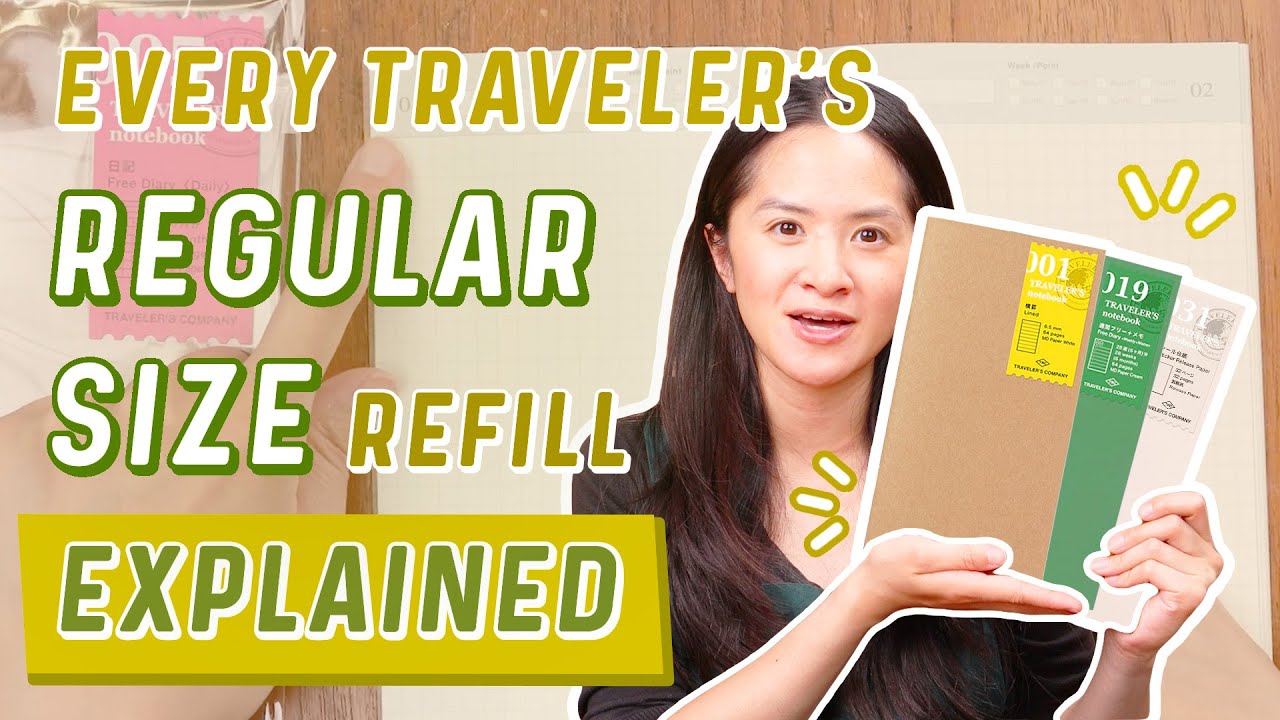 26 Notebook Styles?? Every TRAVELER's Notebook Regular Size Refill ...