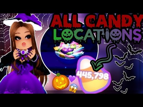 *ALL* CANDY BOWL LOCATIONS 🍬 IN ROYALLOWEEN 🎃 ROBLOX ROYALE HIGH - YouTube