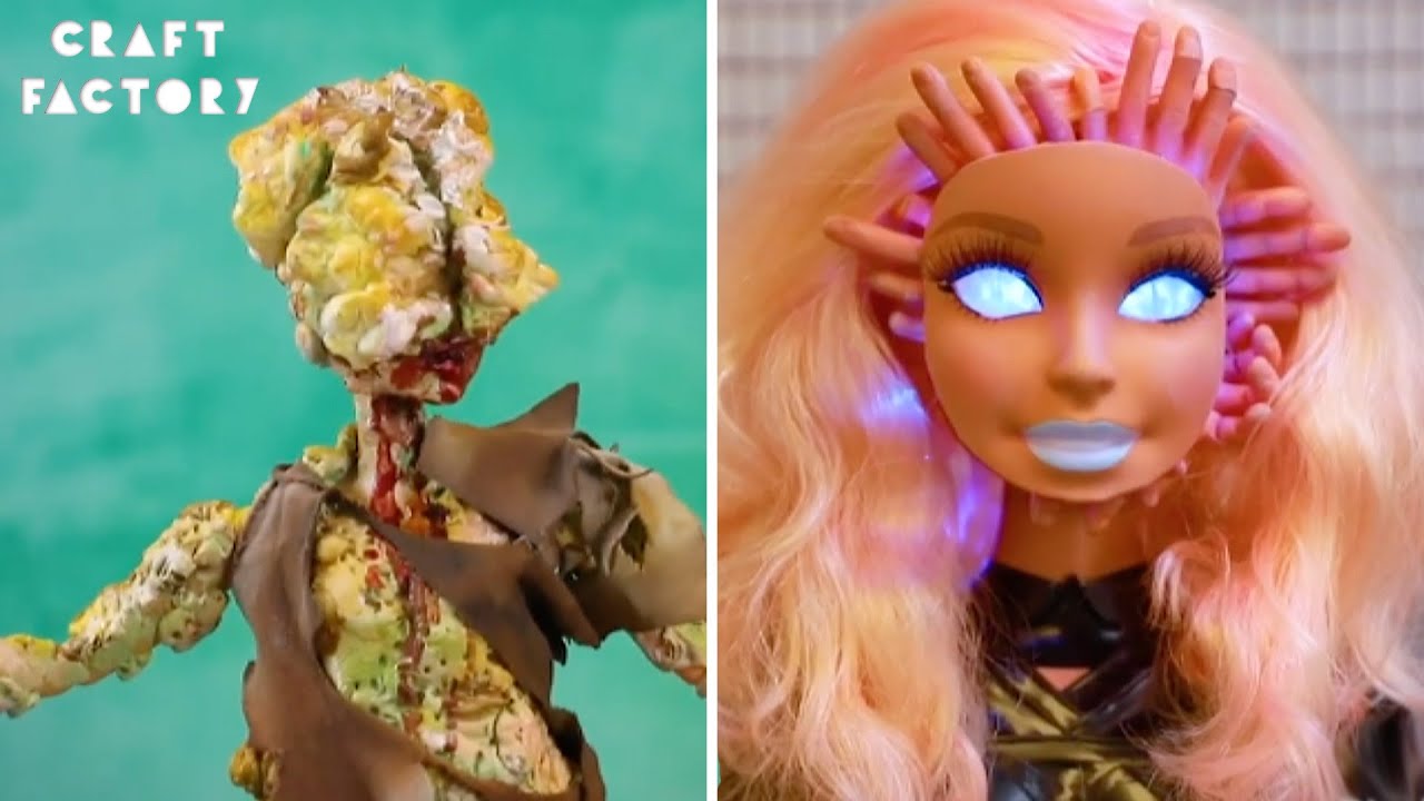 Oh no Barbie got a CRAZY Make over! | Craft Factory - YouTube