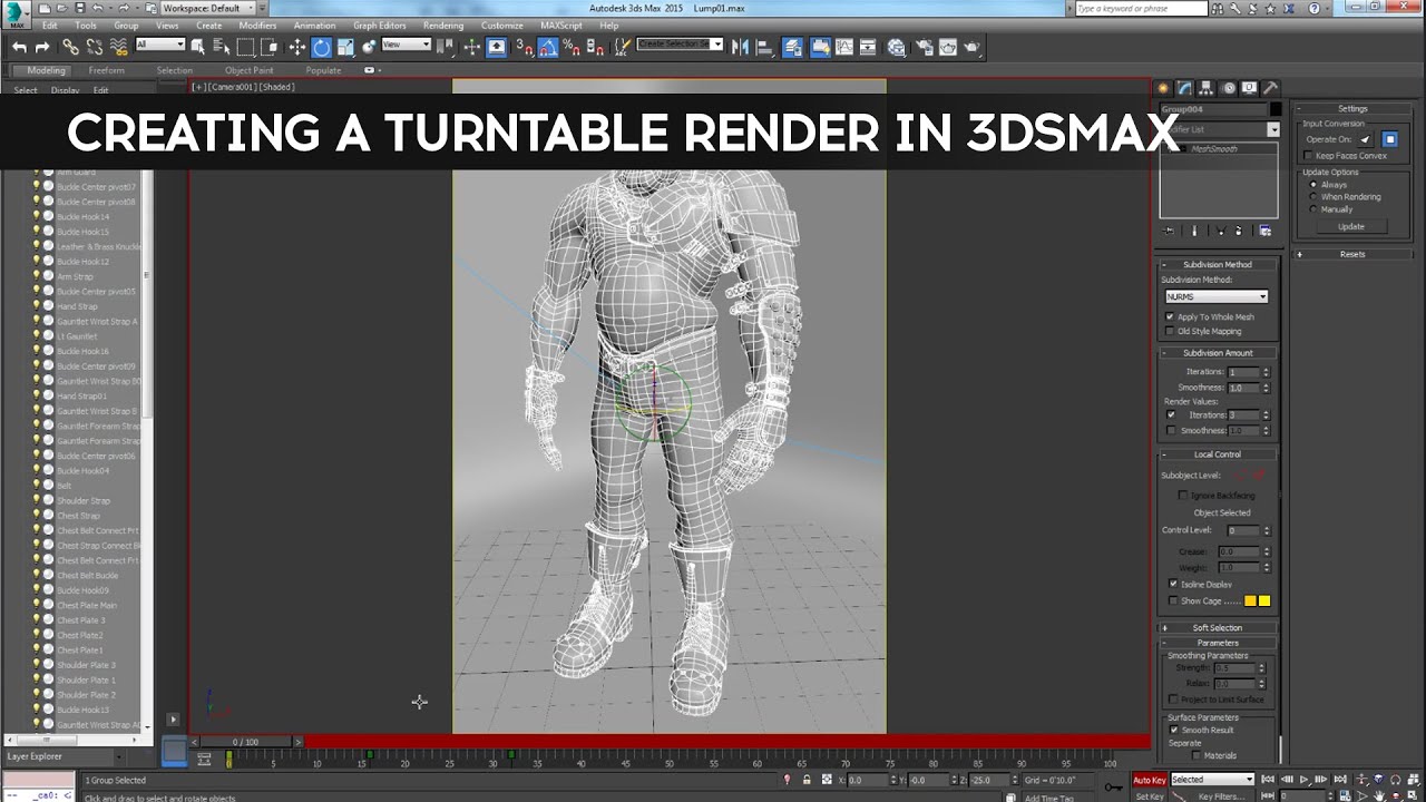 Creating A Turntable Render in 3dsMax - YouTube