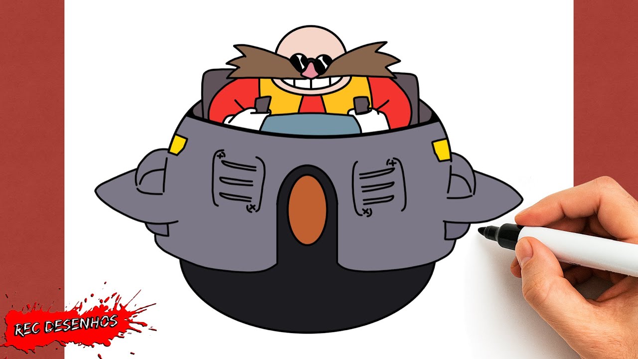 Como Desenhar o Dr. Eggman Robotnik do Sonic Passo a Passo | How to ...