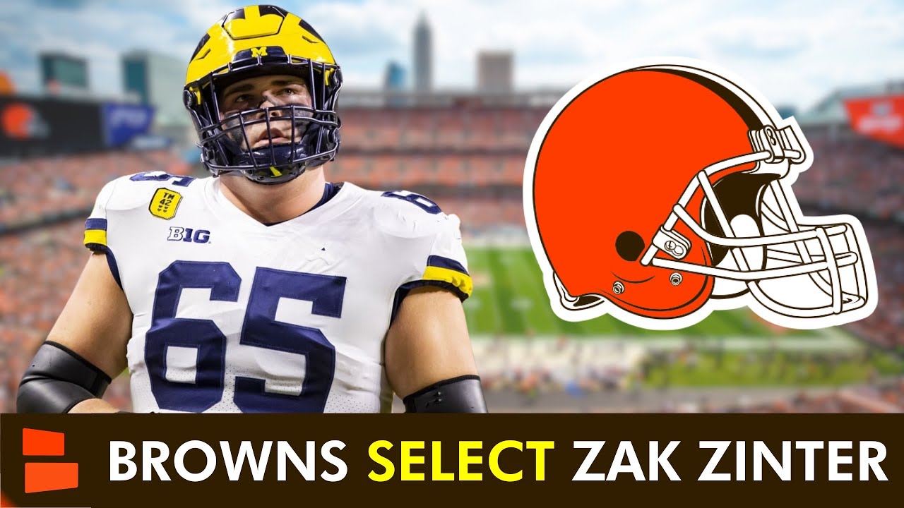 Cleveland Browns Draft Zak Zinter In Round 3 Of 2024 NFL Draft | Browns News & Reaction - YouTube