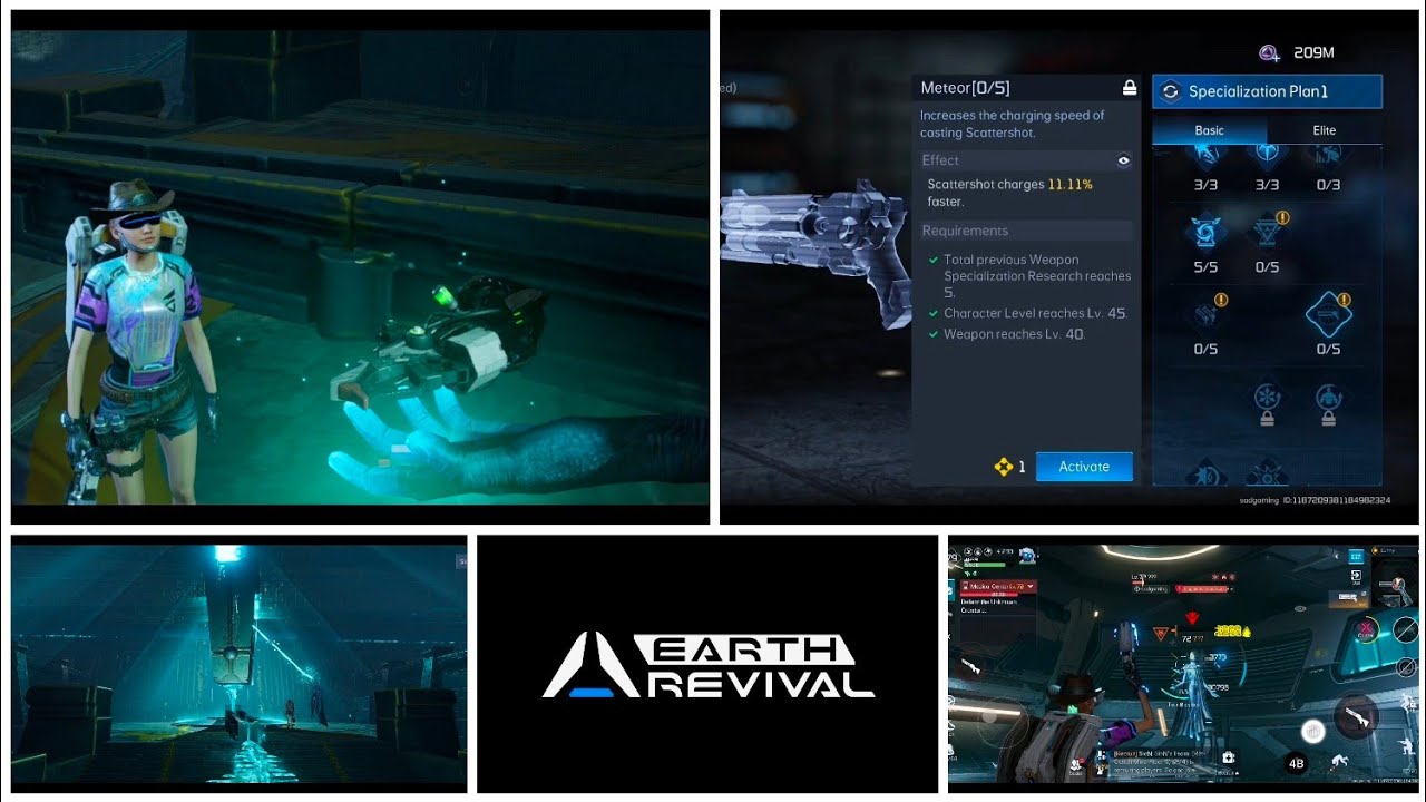 Earth Revival Gameplay Origin Tech and weapon specialization and ...