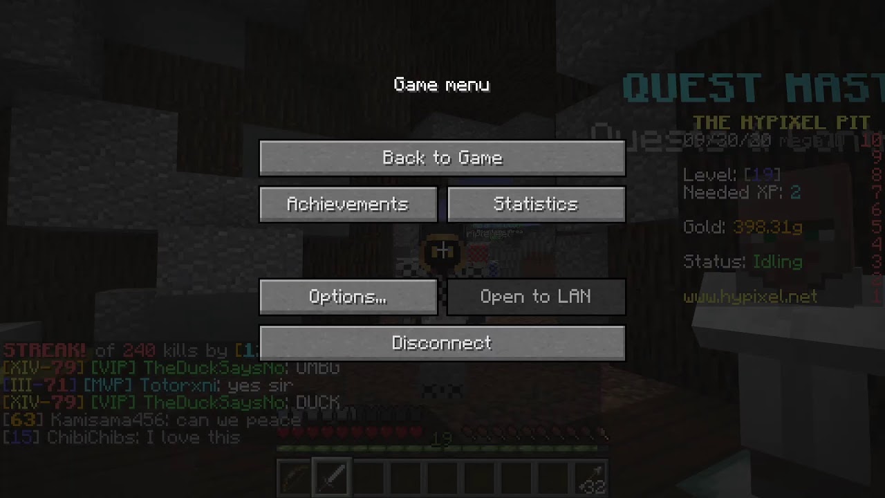 Playing Minecraft on the Hypixel network - YouTube