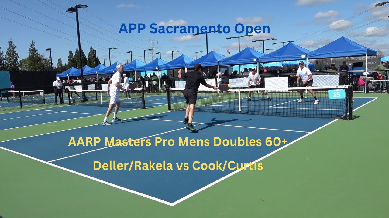 APP Sacramento Open AARP Masters Pro Mens Doubles Deller/Rakela vs Cook ...