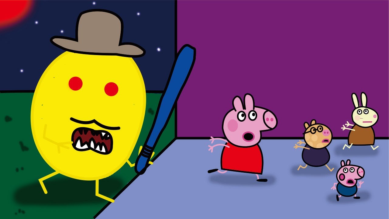 Lemon Zombie Forest Attacks Peppa and Her Friends at Home ! Peppa Pig ...