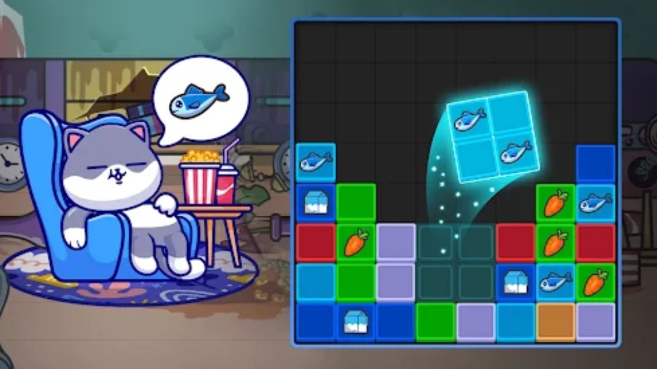 Cat Block - Blast Puzzle Gameplay Android Mobile - YouTube